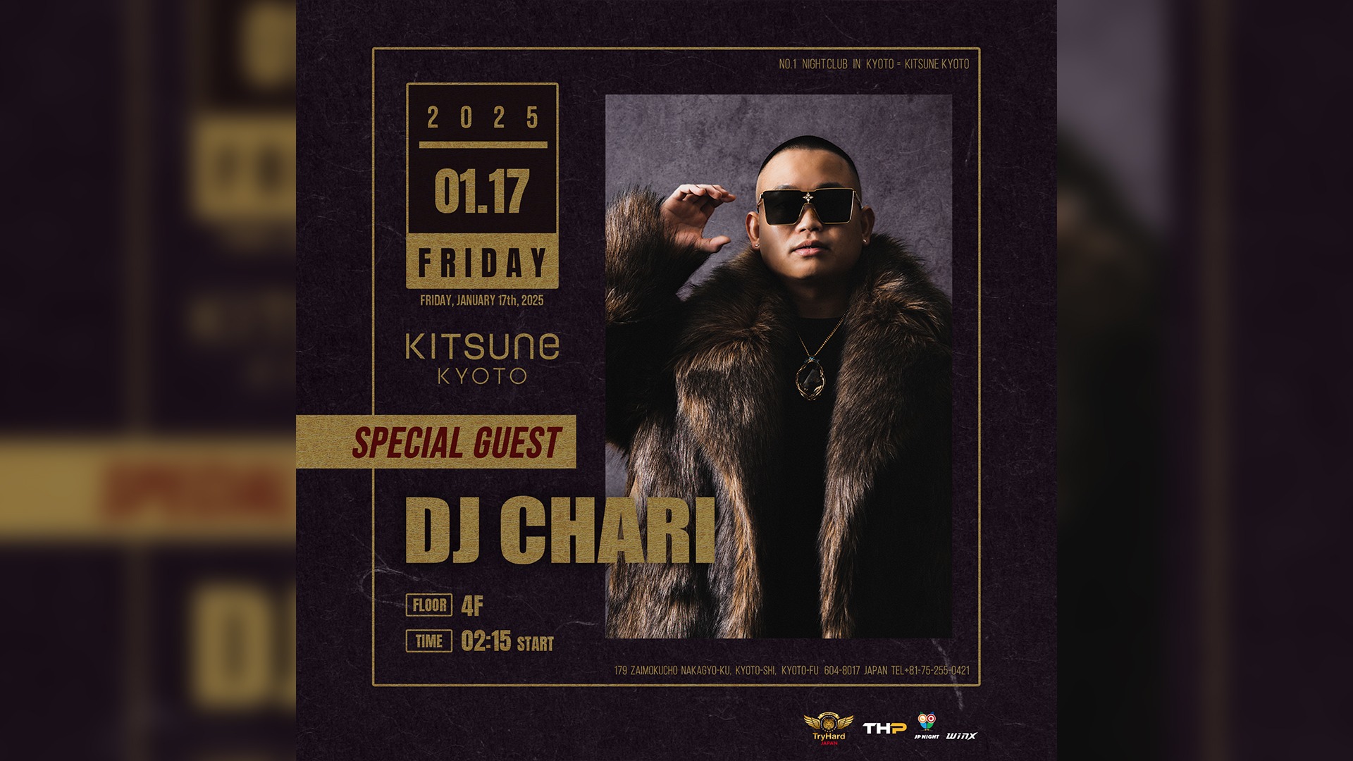 DJ CHARI | 京都最大級のNightClub(ナイトクラブ)KITSUNE KYOTO キツネキョウト